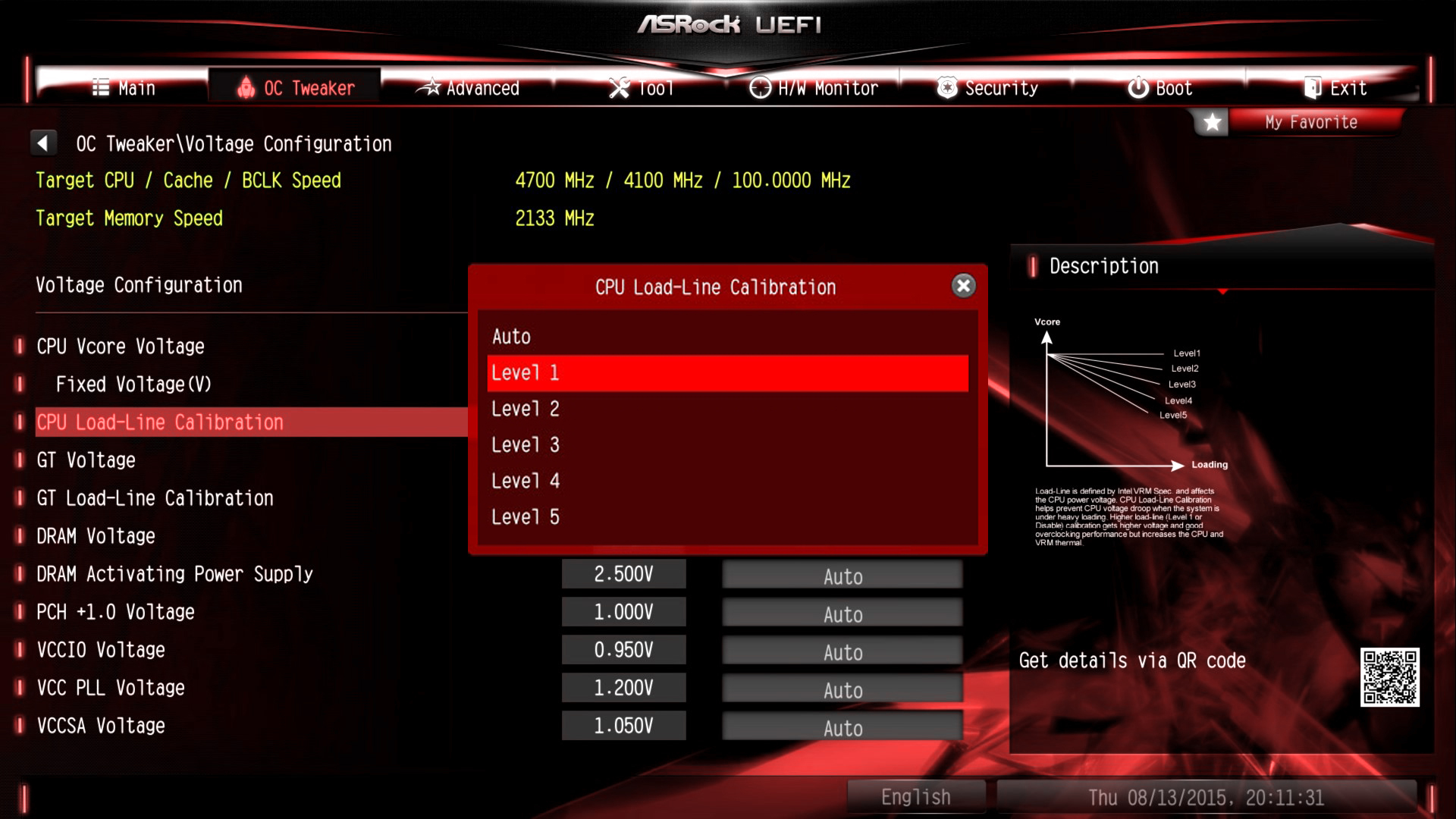 CPU Load Line Calibration BIOS Te4h CPU Load Line Calibration BIOS Te4h